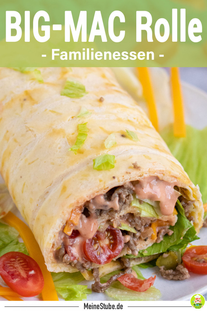 Big Mac Rolle mit viel Soße - Low Carb Rezept - MeineStube