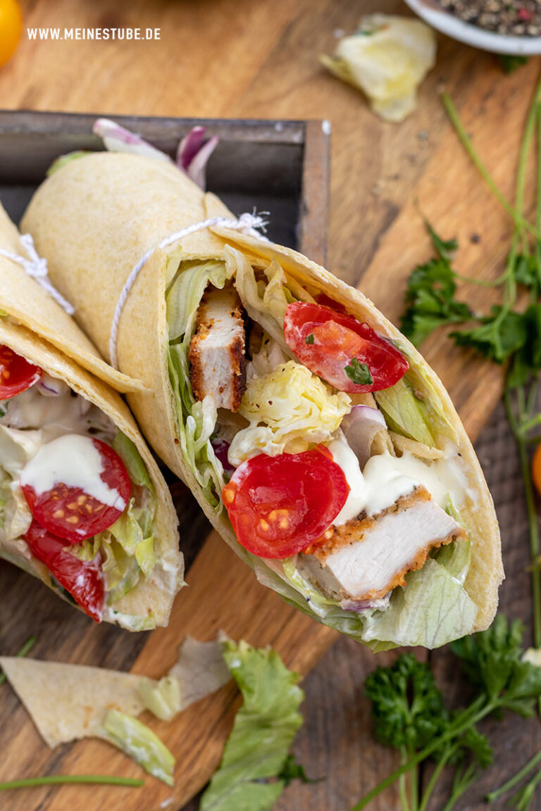 Wraps mit Schnitzel – Ein Genuss für Fingerfood-Liebhaber - Meinestube
